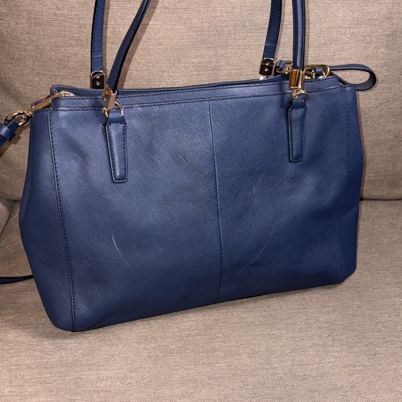 Coach | Bags | Coach Navy Blue Shoulder Bag | Poshmark